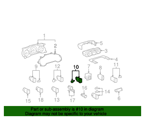 2007-2014 Toyota FJ Cruiser Traction Control Switch 84988-35060 ...