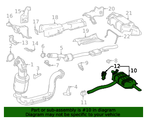 2019-2023 Mercedes-Benz Muffler & Pipe 177-490-18-04 | MB OEM Parts