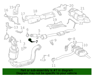 2474924000 - Center Pipe Front Bracket 2019-2023 Mercedes-Benz ...
