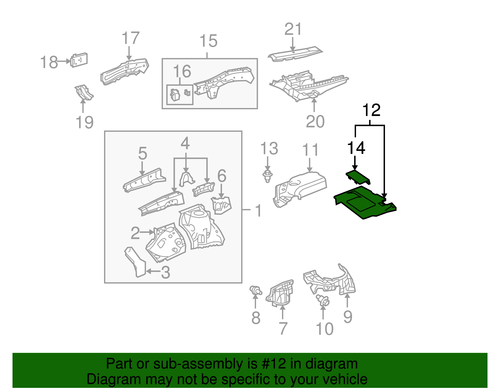 53796-0E011 - 2010-2015 Lexus RX350 - Engine Cover | Discount Parts Monster
