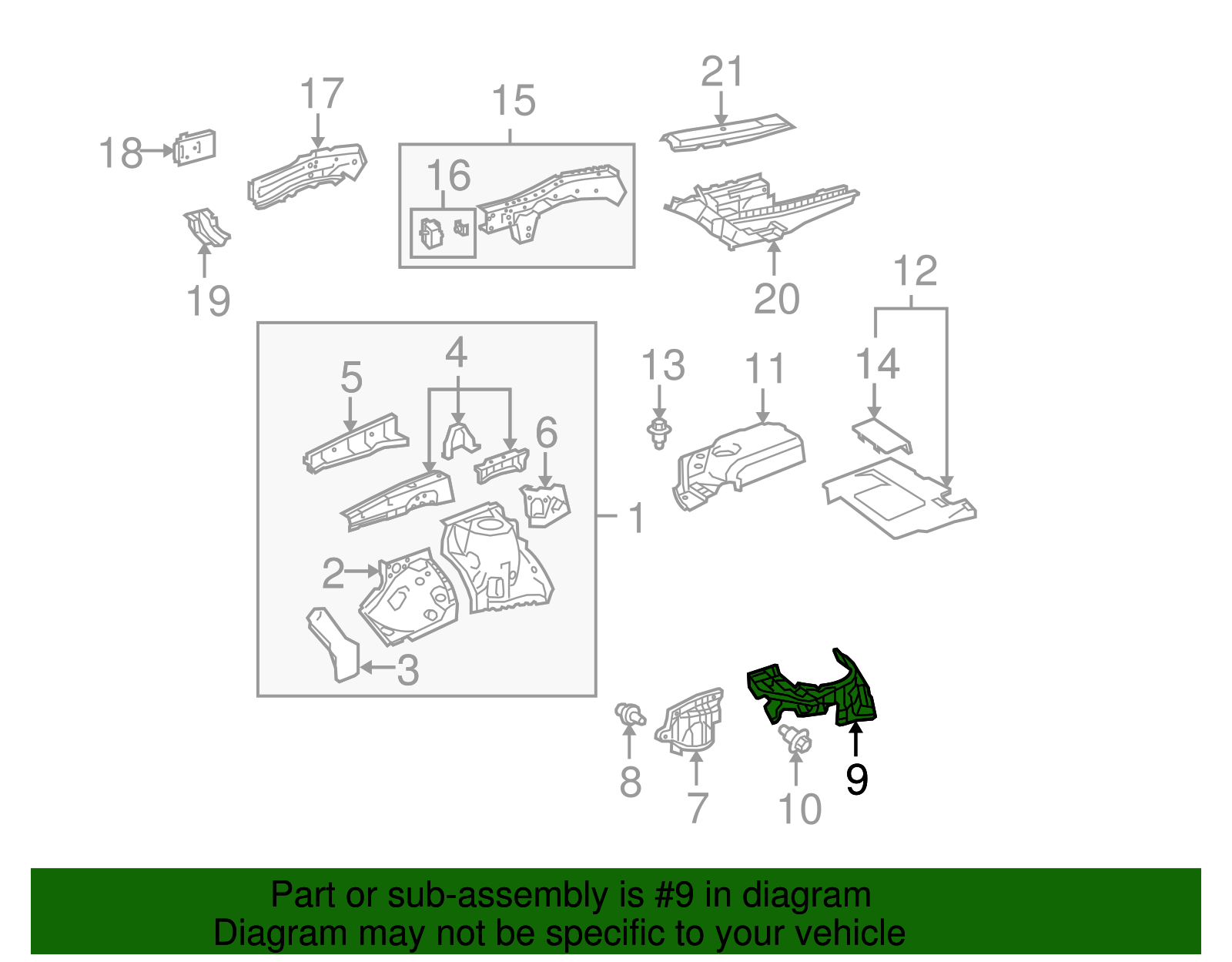 2010-2015 Lexus RX350 Insulator 53783-0E010 | OEM Parts Online
