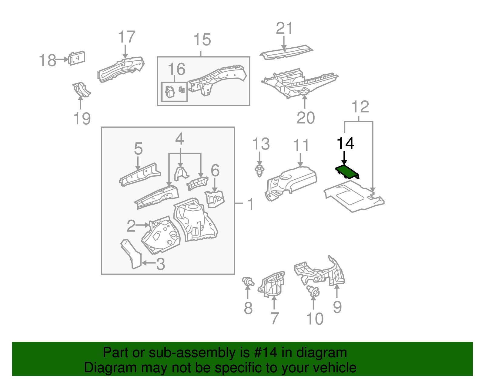 58441-0E011 - High-Quality Engine Cover for 2010-2015 Lexus RX350 ...