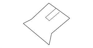 87233-S9000 - Roof Molding Front Cap 2020-2024 Kia Telluride | Kia ...