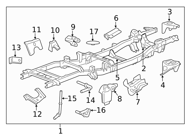 2013-2018 Ram 2500 Rail Extension Mount Bracket 52014250AC | TascaParts.com