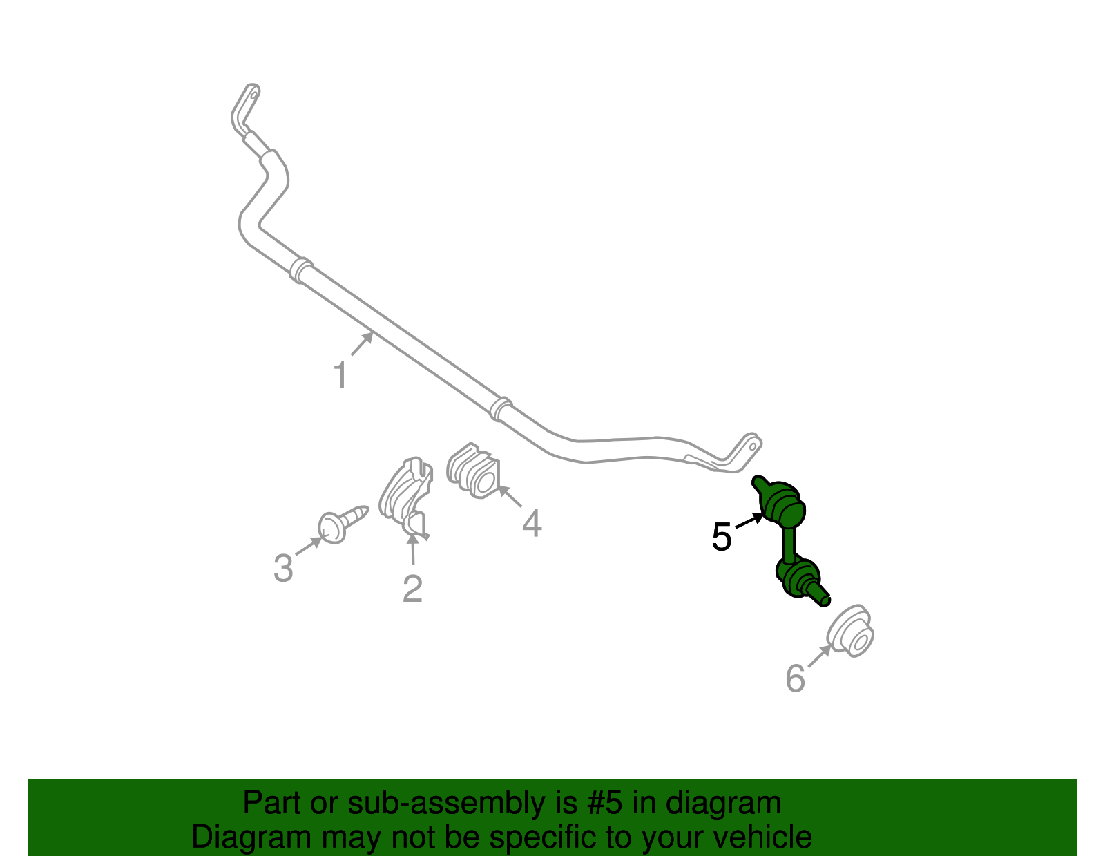 2005-2007 Nissan Stabilizer Link 54668-EA000 | Hart Nissan of NoVa
