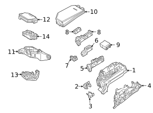 82660-12390 - Fuse Holder 2019-2024 Toyota | AutoNationParts.com