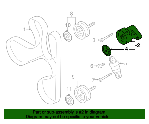 2009-2018 Porsche Tension Pulley 948-102-403-75 | OEM Parts Online