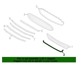 2013-2016 Ford Fusion Lower Molding DS7Z-8419-CA | OEM Parts Online