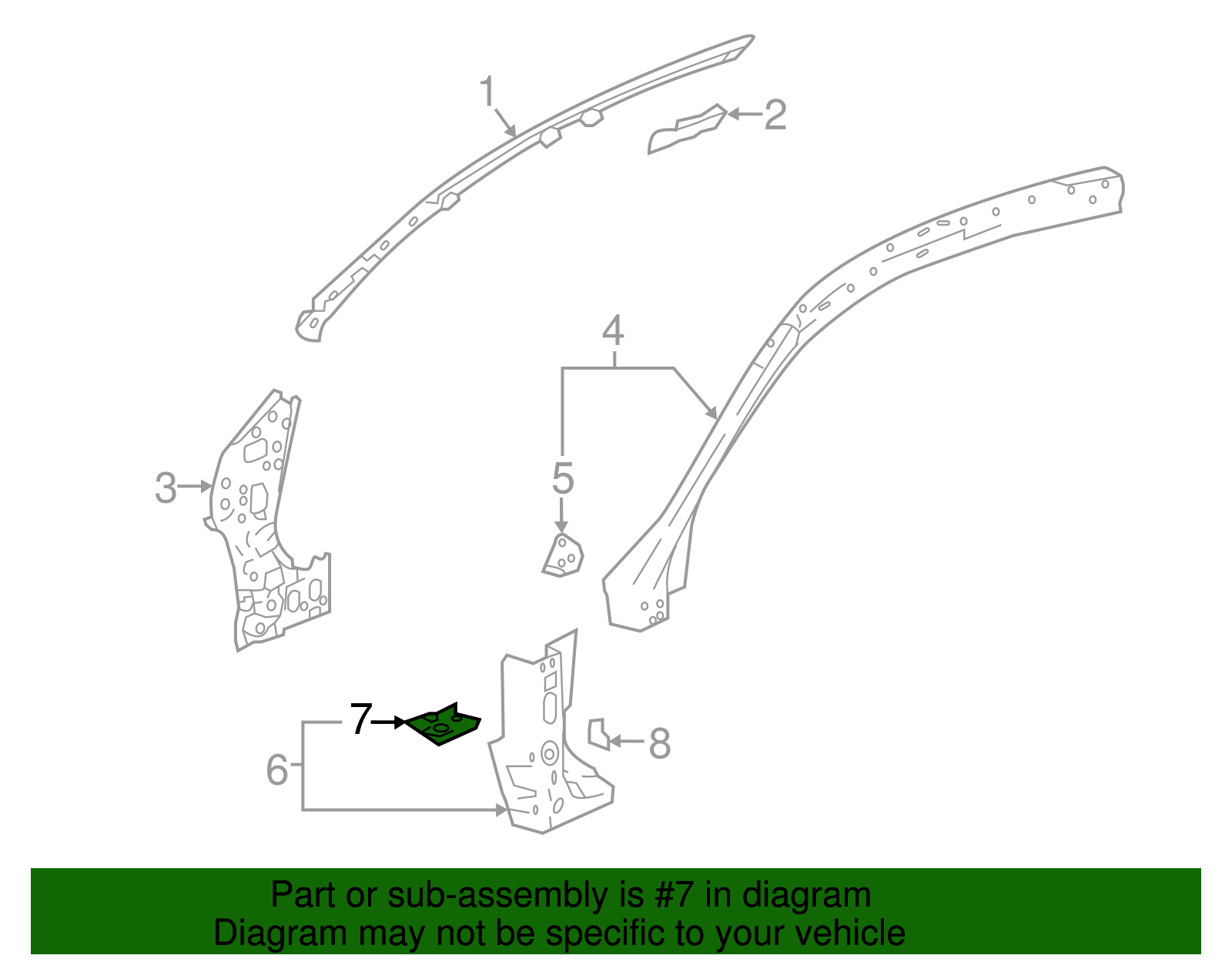 63533-TVA-A00ZZ - 2018-2022 Honda Accord - Extension L Dashboard Member ...