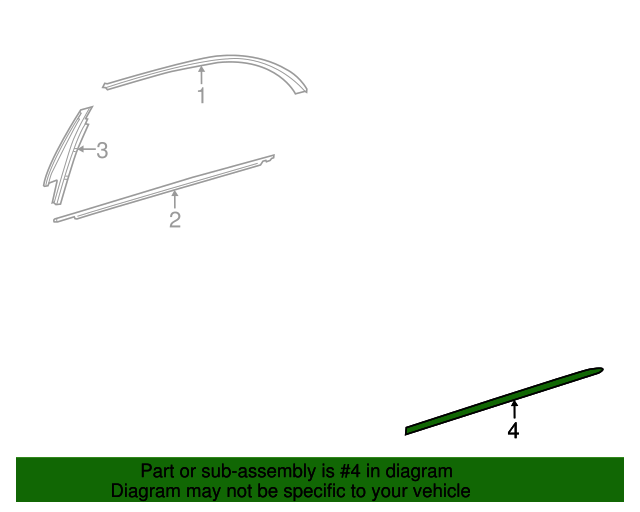 222-690-87-01 - Body Side Molding 2014-2020 Mercedes-Benz | Mercedes ...