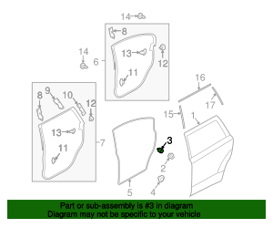 2009-2024 Subaru Door Shell Bumper 909270025 | Subaru Parts Store