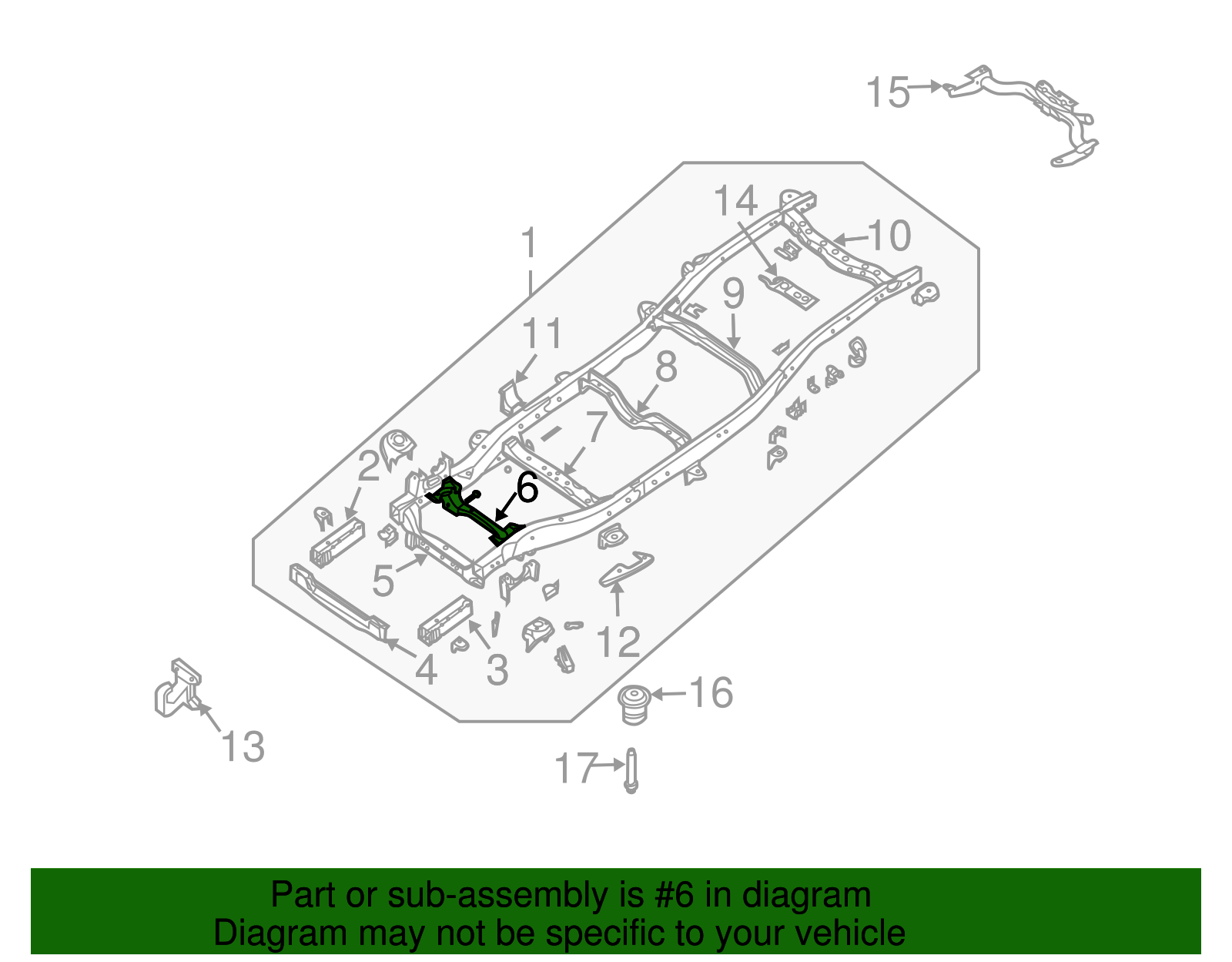 2004-2010 Infiniti QX56 Cross-Member 50130-7S000 | Infiniti of Orland Park