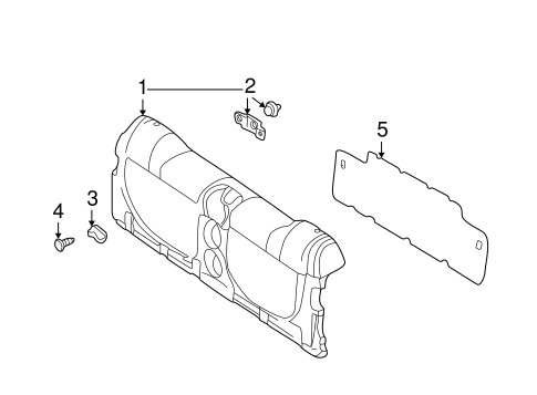 Interior Trim - Tail Gate for 2004 Pontiac Aztek | GM Parts Club