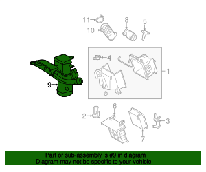 2011-2016 Toyota Sienna Air Inlet Assembly 17750-0P010 | OEM Parts Online