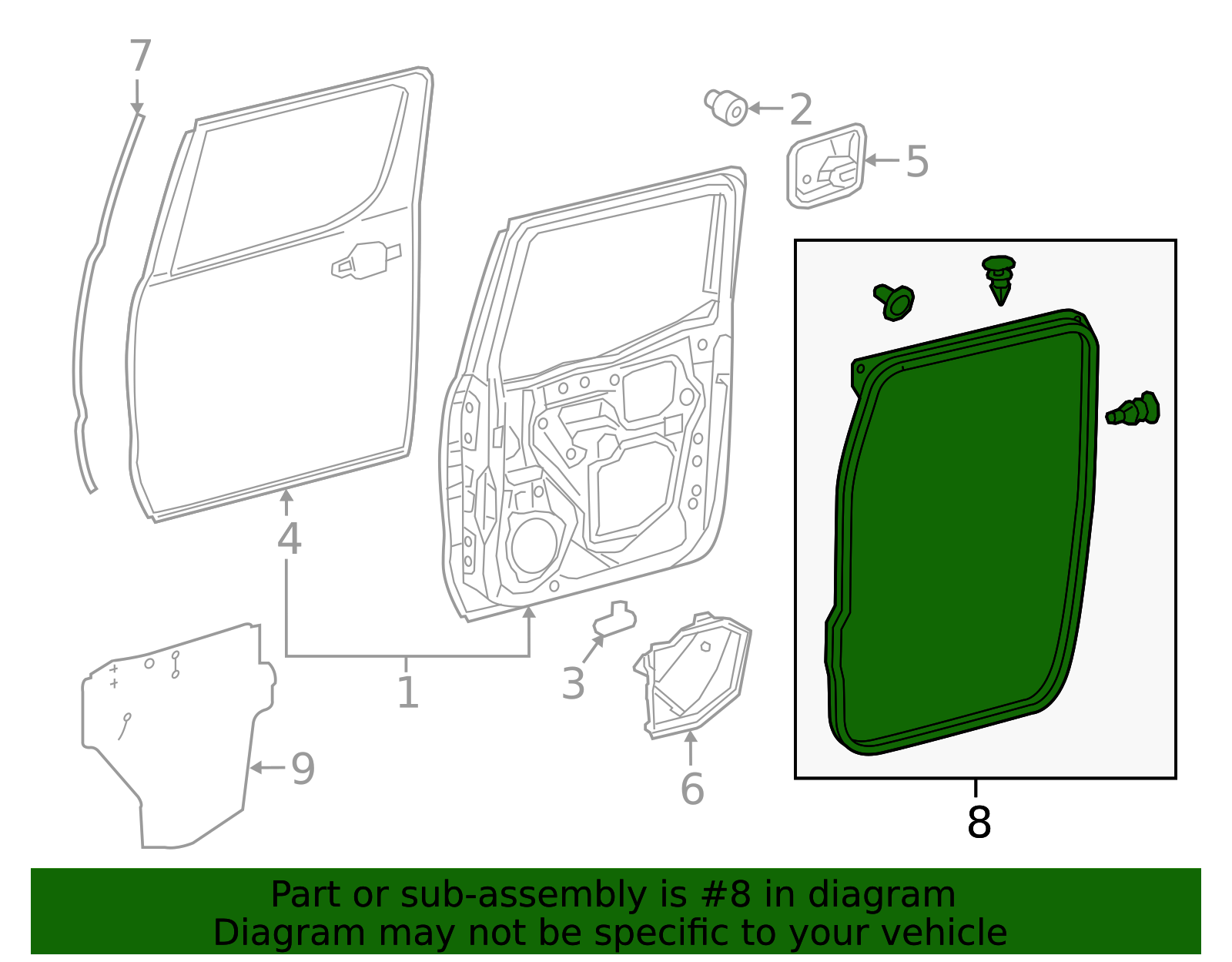 67871-04030 - Door Weather-Strip 2016-2023 Toyota Tacoma | American ...