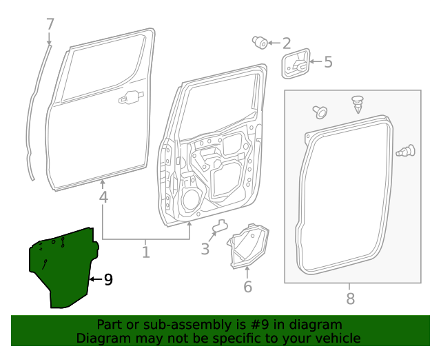 67841-04070 - Water Shield 2016-2023 Toyota Tacoma | Ourisman Toyota Parts