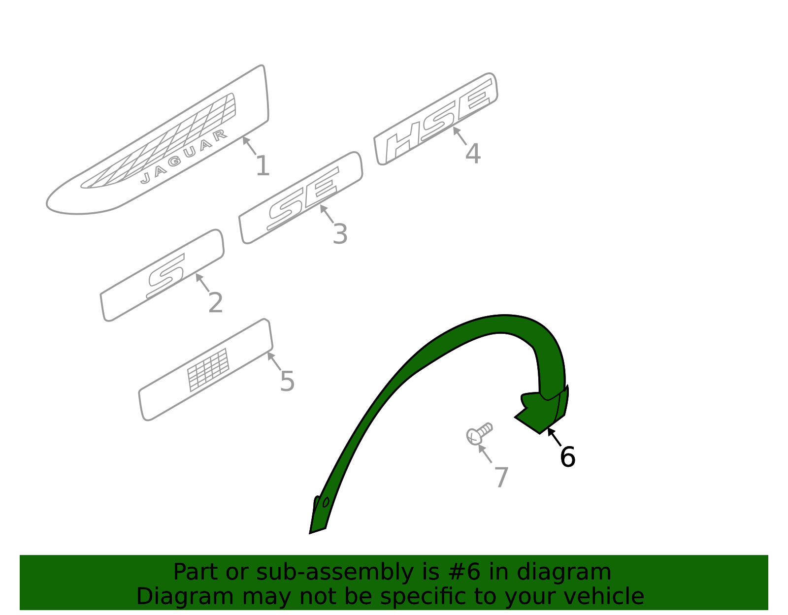 2018-2023 Jaguar E-Pace Wheel Opening Molding J9C5032 | OEM Euro Parts