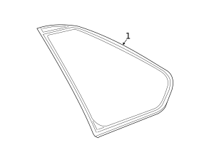 62720-0R090 - Quarter Glass - 2019-2023 Toyota | OEM Genuine Toyota Parts
