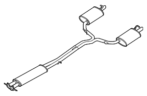 Genuine OEM Ford Part - Muffler JB5Z-5230-C | Genuine OEM Ford Parts ...