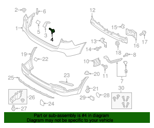 11253-06207B - Quarter Panel Splash Shield Bolt 2004-2023 Kia | Kia ...