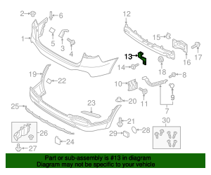 86633-C6000 - Impact Bar Upper Bracket 2016-2018 Kia Sorento | Kia ...