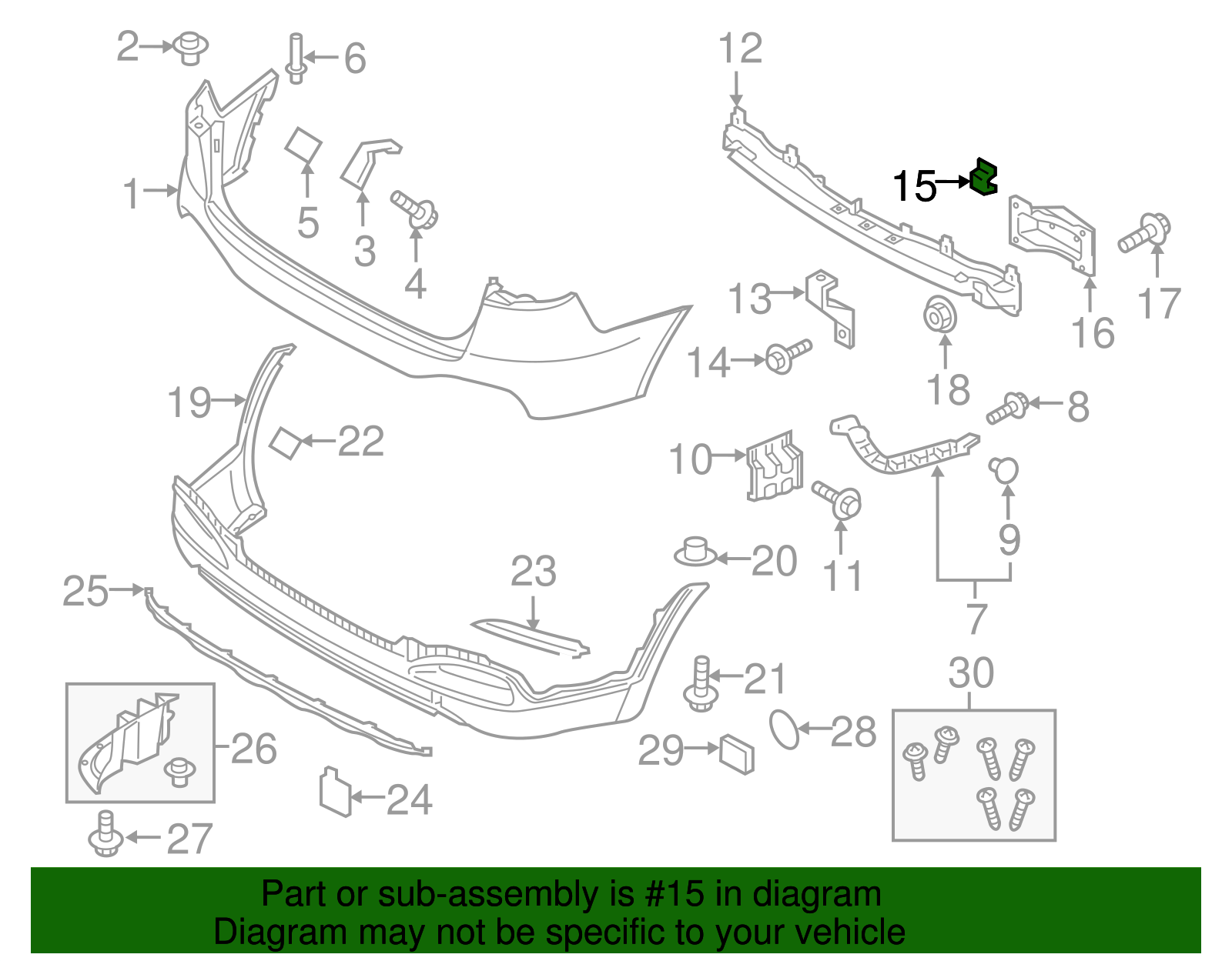 86635-C6000 - Impact Bar Lower Bracket 2016-2018 Kia Sorento | Kia ...