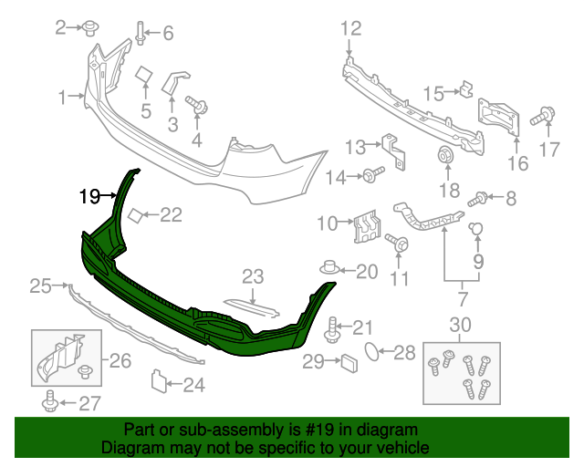 2016-2018 Kia Sorento Lower Cover 86610-C6050 | Kia Parts