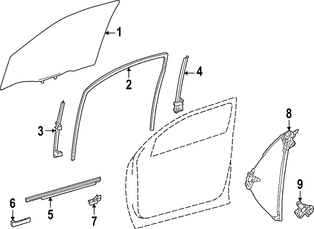 67402-0C060 - 2022-2024 Toyota - Guide Channel | Discount Parts Monster