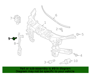 004-990-87-12 - Cruise Control Distance Sensor Bolt 2010-2024 Mercedes ...