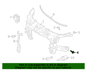003-990-29-00 - Radiator Support Panel Bolt 2010-2023 Mercedes-Benz ...