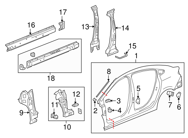 2016-2019 Chevrolet Cruze Uniside Assembly - Driver's Side (LH ...