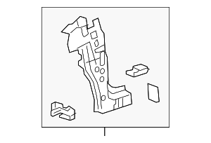 2016-2019 Chevrolet Cruze Hinge Pillar Reinforced - Driver's Side (LH ...