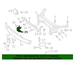 213-620-37-01 - Cruise Control Distance Sensor Bracket 2021 Mercedes ...