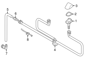 61677179465 - 2008-2013 BMW Washer Nozzle (61-67-7-179-465) | BMW of ...