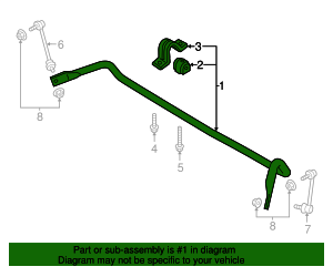 2016-2023 Volvo Stabilizer Bar 31429569 | OEM Parts Online