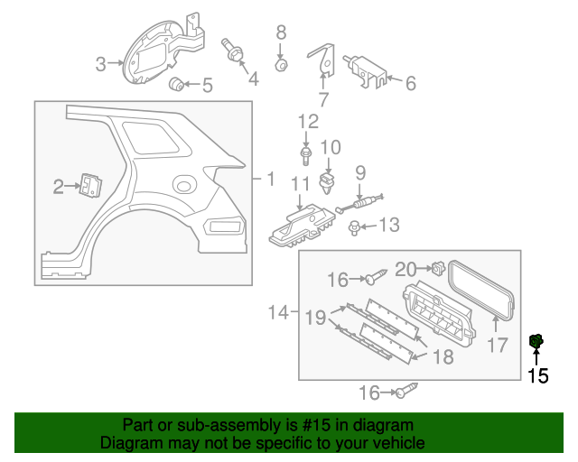 1993-2015 Mazda Pressure Vent Grommet 9991-00-407 | RealMazdaParts.com