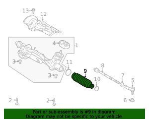 5Q0-423-831 - Rack and Pinion Bellows 2018-2023 Volkswagen ...