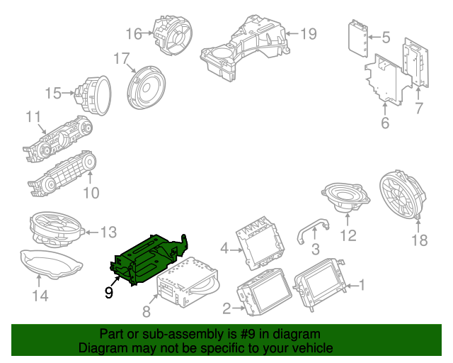 Genuine OEM Support Bracket Part# LR040703 Fits 2013-2015 Land Rover ...