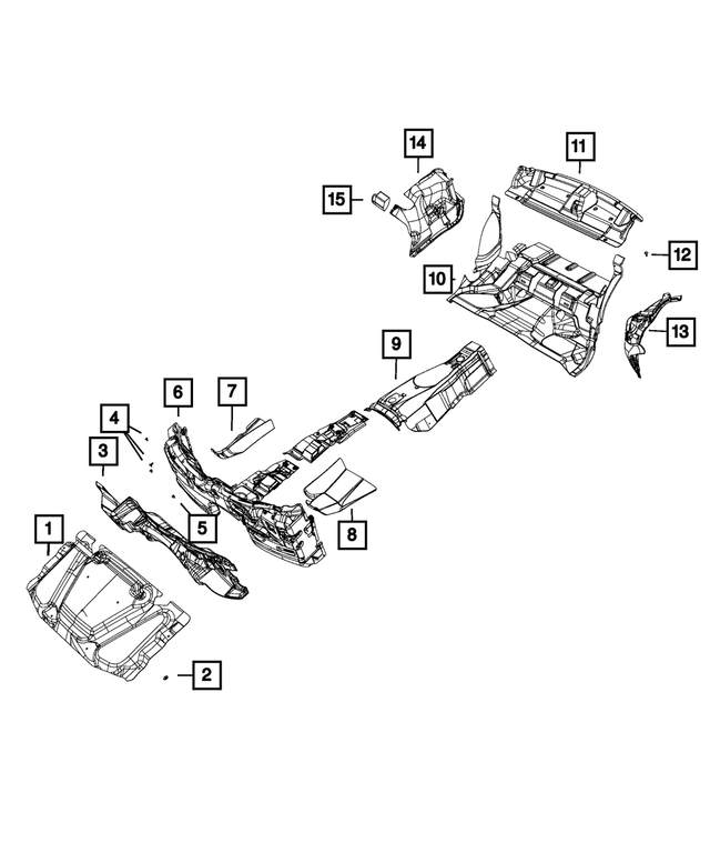 2011-2021 Dodge Charger Rear Shelf Silencer 55315153AG | QuirkParts