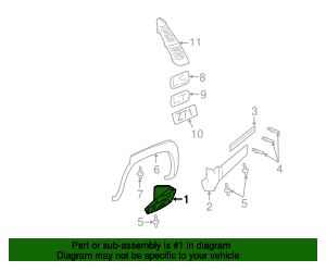 15768599 GM Side Molding | GM Parts Store