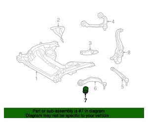 31126775145 - 2009-2017 BMW Suspension Control Arm Bushing (31-12-6-775 ...