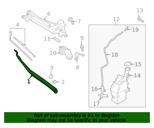 2019-2024 Kia Forte Wiper Arm 98311-M6000 | OEM Parts Online