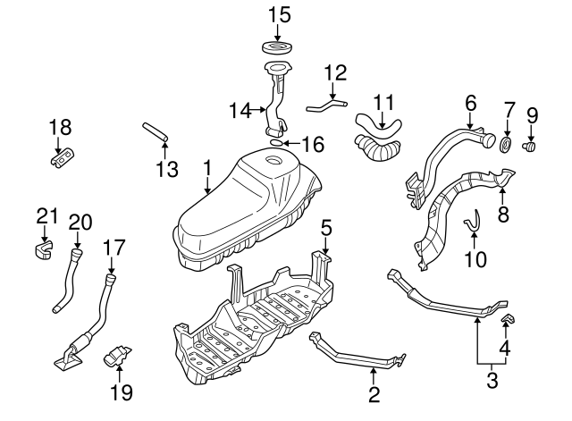 1998-1999 Infiniti QX4 Sending Unit 25060-1W610 | INFINITI Parts ...