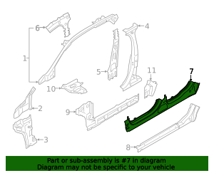2015-2023 Ford Edge Rocker Panel GT4Z-5810129-A | OEM Parts Online