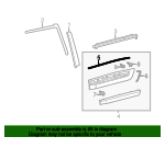 2016-2021 Toyota Land Cruiser Body Side Molding Upper Seal 75797-60050 ...