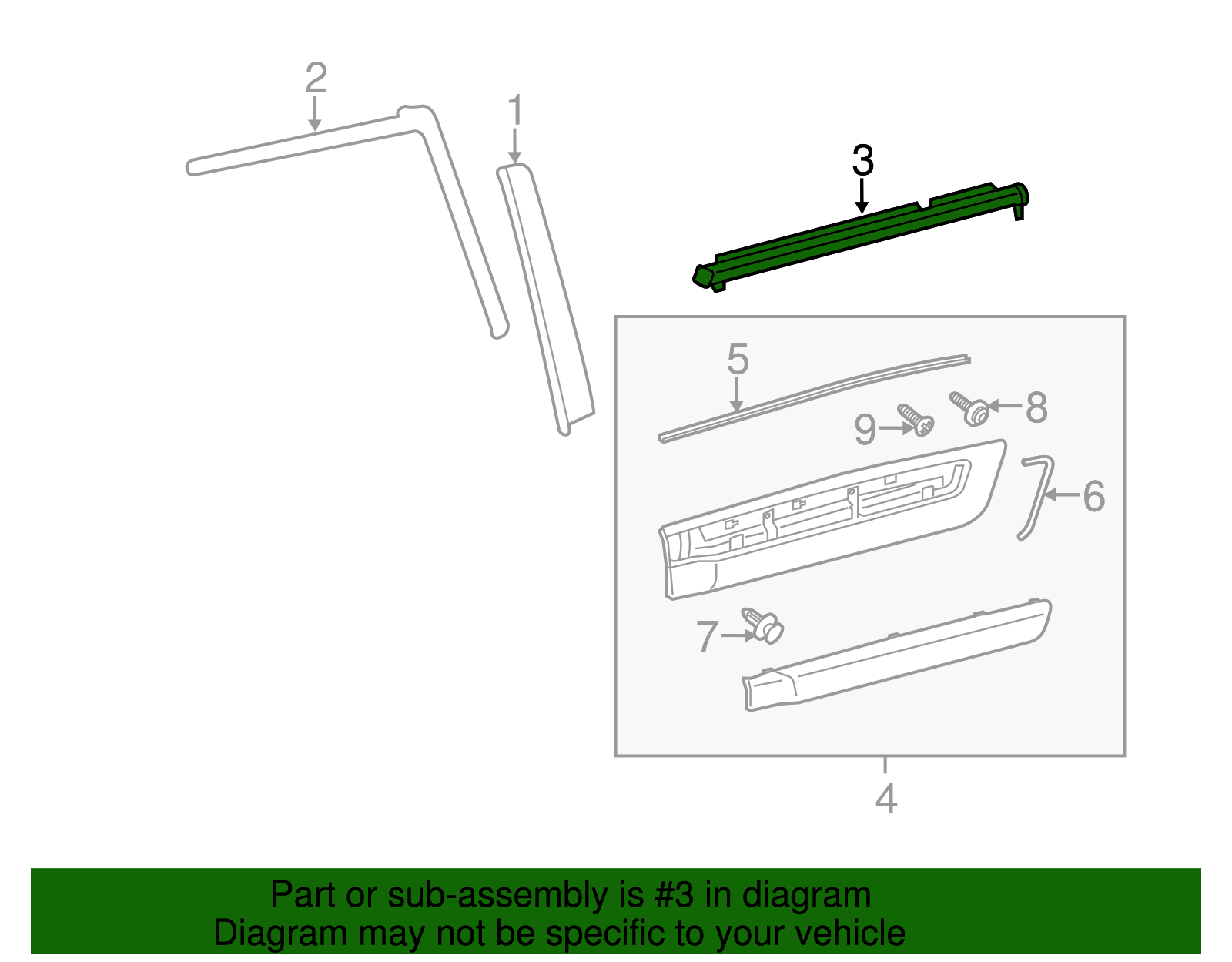 75730-60050 - 2008-2015 Toyota Land Cruiser - Belt Weather-Strip ...