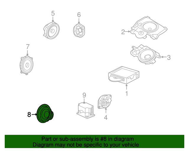 31252276 - Woofer - 2006-2013 Volvo C70 | Volvo OEM Parts Direct