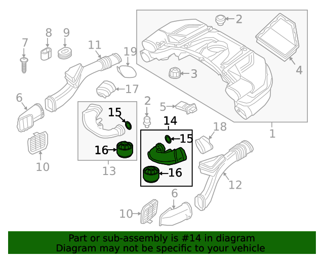 Genuine BMW 13-71-8-672-517 | Resonator | FREE Shipping on Most Orders ...