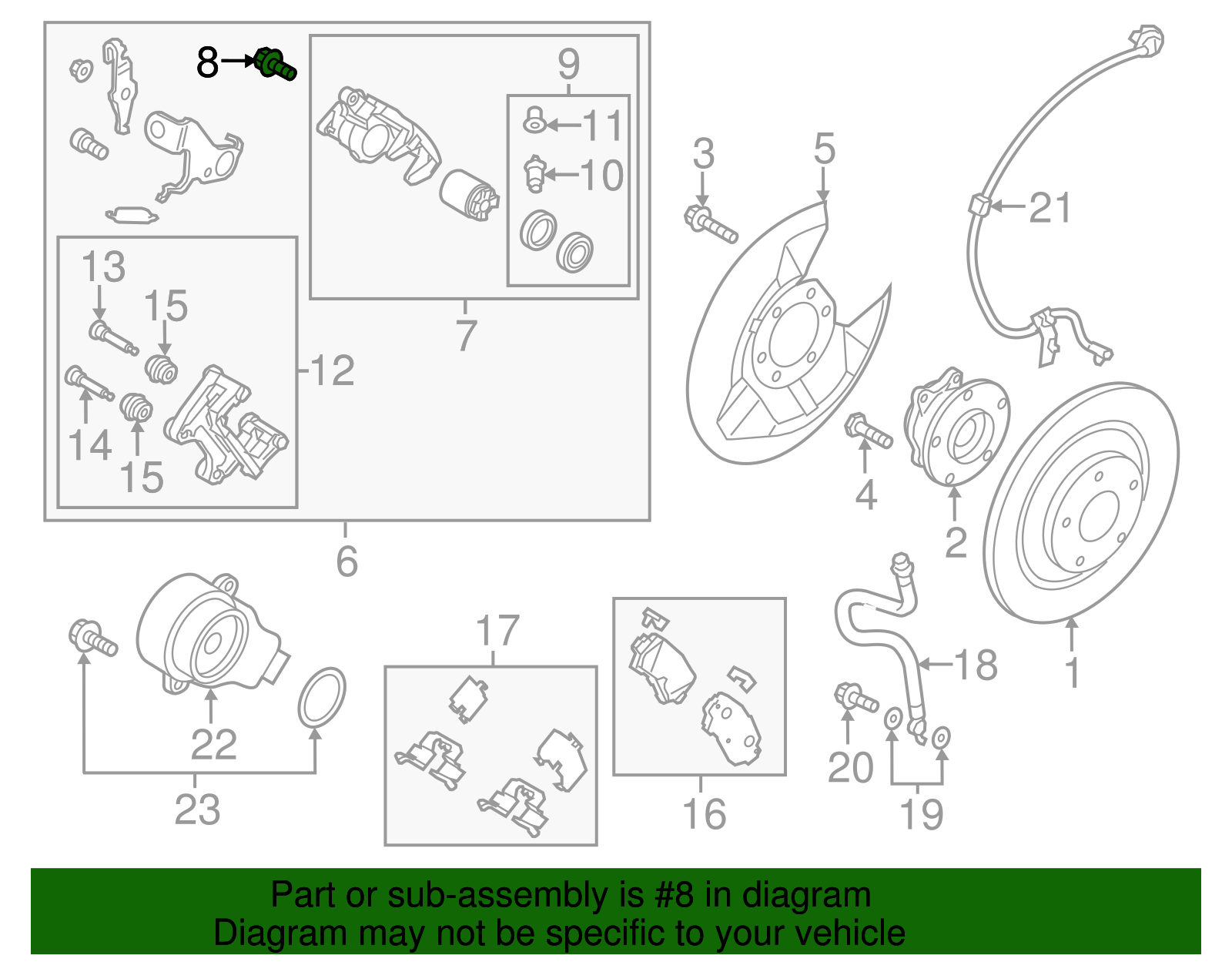 K011-26-048 - Caliper Bolt 2013-2015 Mazda CX-5 | Florida Mazda Parts