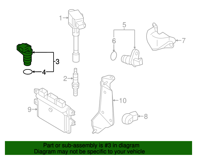 2009-2019 Nissan Camshaft Position Sensor 23731-ED03A | Riverside Nissan